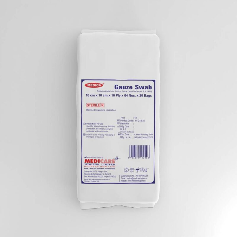 Gamma Sterile Gauze Swab Manufacturer, Supplier & global exporter