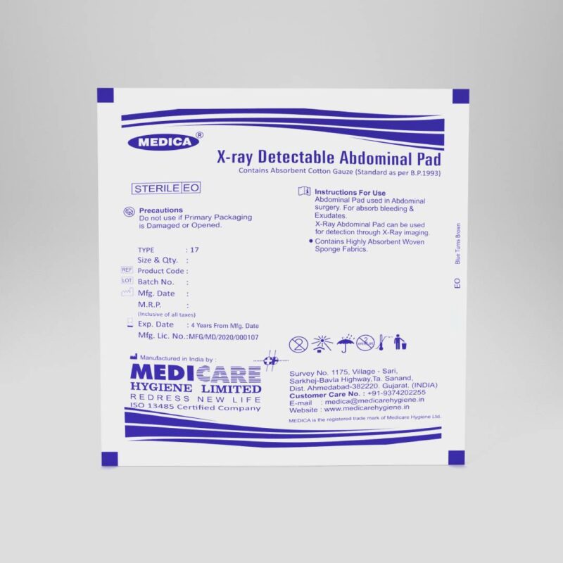 X Ray Detectable Abdominal Pad Lap Sponge Leading Manufacturer