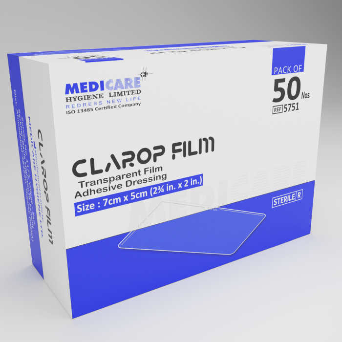 Transparent Film Dressing Manufacturer, Supplier & global Exporter| Clarop